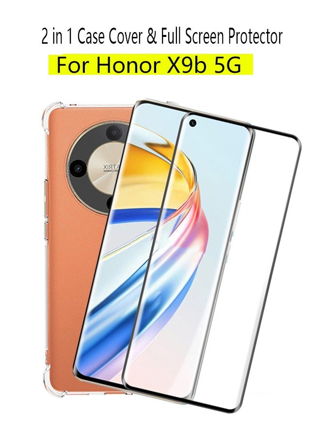 Generic 2 in 1 Honor X9b 5G Phone Case Cover Screen Protector ...