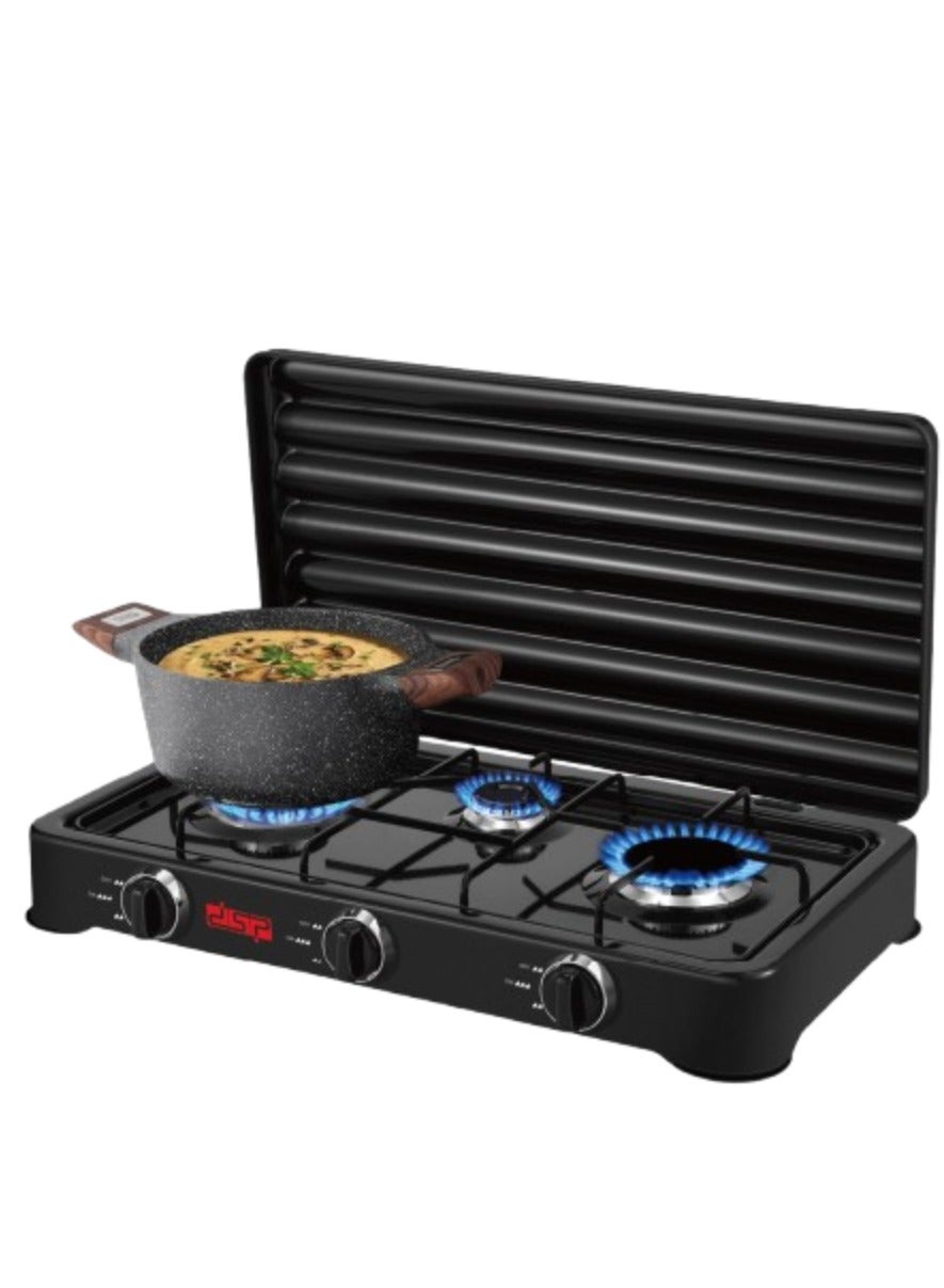 DSP DSP - Gas Stove - 3 Burners - KD5077 - Black | Best Price Egypt ...