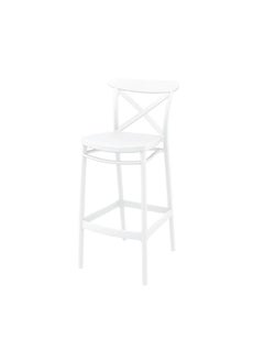 JILPHAR FURNITURE Jilphar Furniture Cross Back High Bar Chair White UAE ...