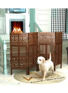 Wooden Twist Low Height Solid Wood Room Divider Separator Wooden ...