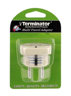 Terminator Multi Plug Travel Adapter White UAE | Dubai, Abu Dhabi