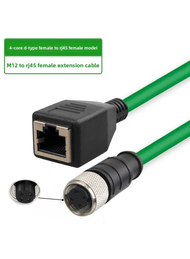 Generic M12 To RJ45 Connector Profinet Industrial Network Cable Bus 4/8 ...