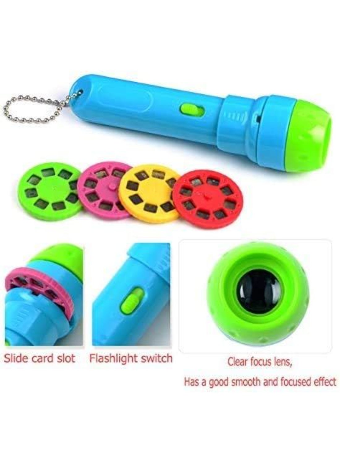 MiDeer Kids Story Book Torch – Projector Flashlight Toy with 4 Story ...