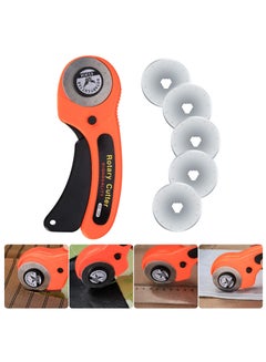 KASTWAVE 45mm Rotary Cutter, Rotary Fabric Cutter with 5pcs Extra ...