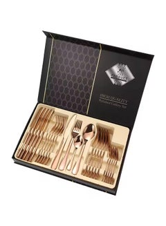 Generic 24-Piece Stainless Steel Cutlery Set Rose Gold UAE | Dubai, Abu ...