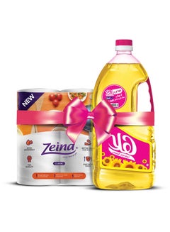 تسوق Halla وSunflower Oil 2.25L + Free Zeina Kitchen Towel أونلاين في مصر