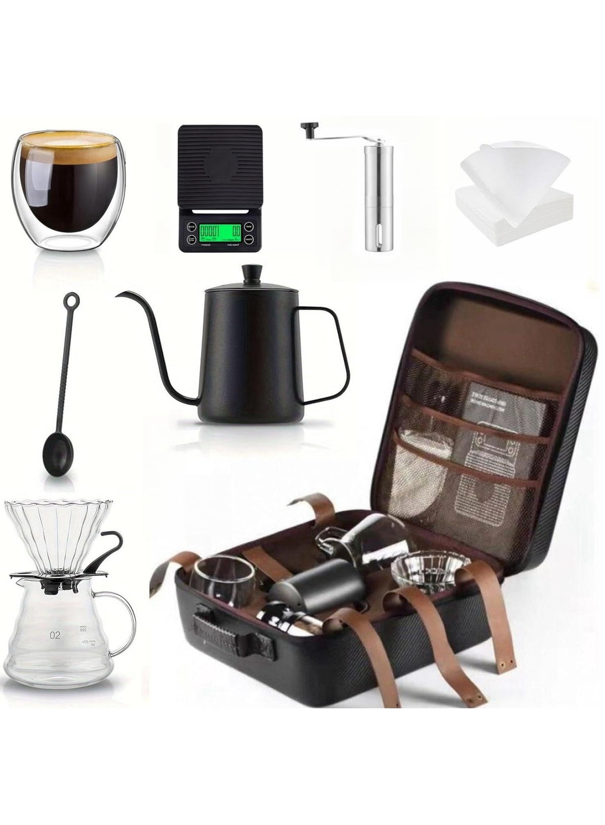تسوق سكاي تاتش ومجموعة ماكينة صنع القهوة بالتنقيط V60، مجموعة ماكينة صنع القهوة بالتنقيط مع ...