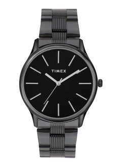 TIMEX TIMEX 3 Hands Men Analog Black Dial Coloured Quartz Watch, Round ...