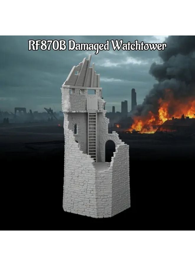 Generic Damaged Watchtower RF870B Medieval Fantasy RPG Miniature ...