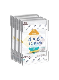 SMARTPOINTS 4 x 6 inch Wall Mount Acrylic Sign Holder with 3M Tape ...