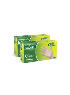 Falcon Falcon Vinyl Gloves - Pre-Powdered (2 Packs x 100 Pieces) UAE ...