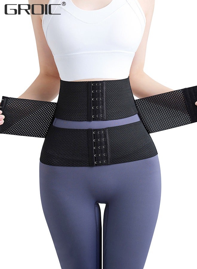 GROIC Waist Trainer for Women Triple Belt Body Shaper Waist Trainer ...
