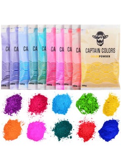Captain Colors X 100Gram Eachholi 10 Natural Powders For Color Wars Fun ...
