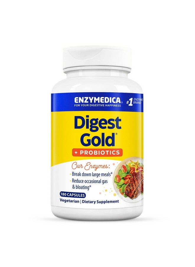 ENZYMEDICA Enzymedica Digest Gold + Probiotics, 2-in-1 Formula for Gut ...