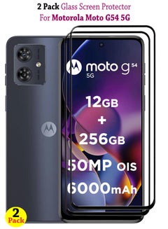 Generic 2 Pack Tempered Glass Screen Protector For Motorola Moto G54 5G ...