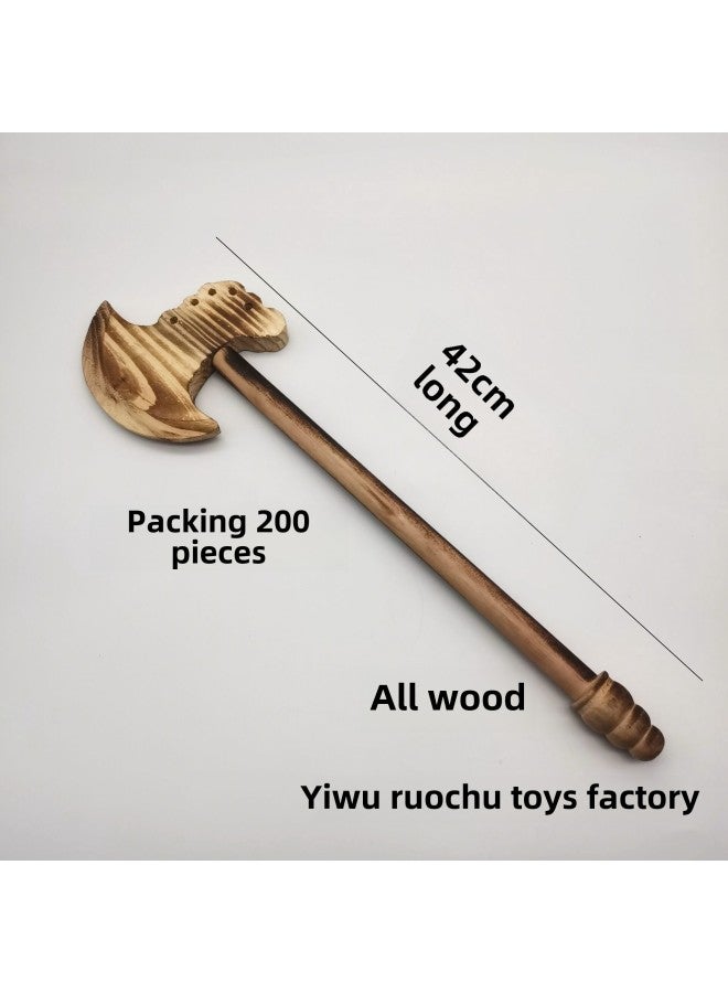 Generic Wooden Carbonized Small God Axe Children's Sword Model Toy ...