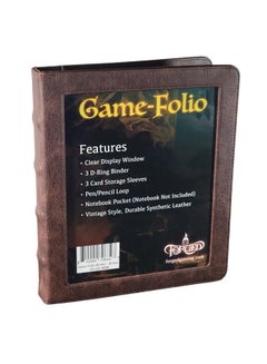 Forged Dice Co. Game-Folio Pu Leather Portfolio Binder - Gaming Binder ...