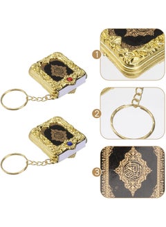 Generic Mini Ark Quran Book Keychain, Real Paper Can Read Arabic The ...