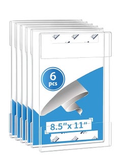 SMARTPOINTS 8.5x11 Acrylic Wall Sign Holder with 3M Tape, 8 1/2 x 11 ...