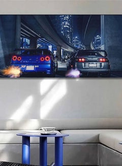 Generic car,wall,art,frame,gtr,r34,vs,supra,vehicle,modern,canvas ...