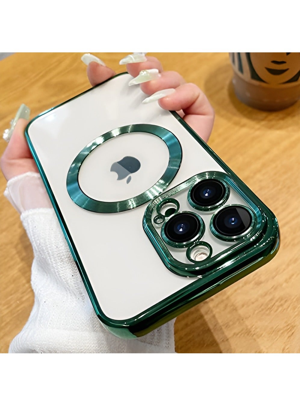 Houmt iPhone 15 Pro Max Case Electroplated Magnetic Case Support ...