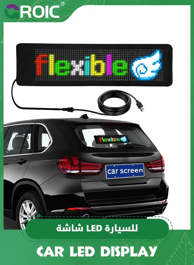 GROIC LED Light Sign for Car,LED Sign Programmable FPCB Flexible Matrix ...