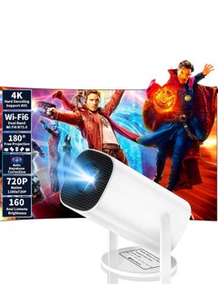 Yoawllty Mini Projector 4K Support, Portable Projector WiFi6 BT 5.0 ...