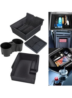 KYD Center Console Organizer Tray Cup Holder Insert 4PCS Upgrade for ...