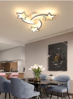 MIXDE Modern LED Ceiling Light, 45W 3-Head Star Shape Flush Mount ...