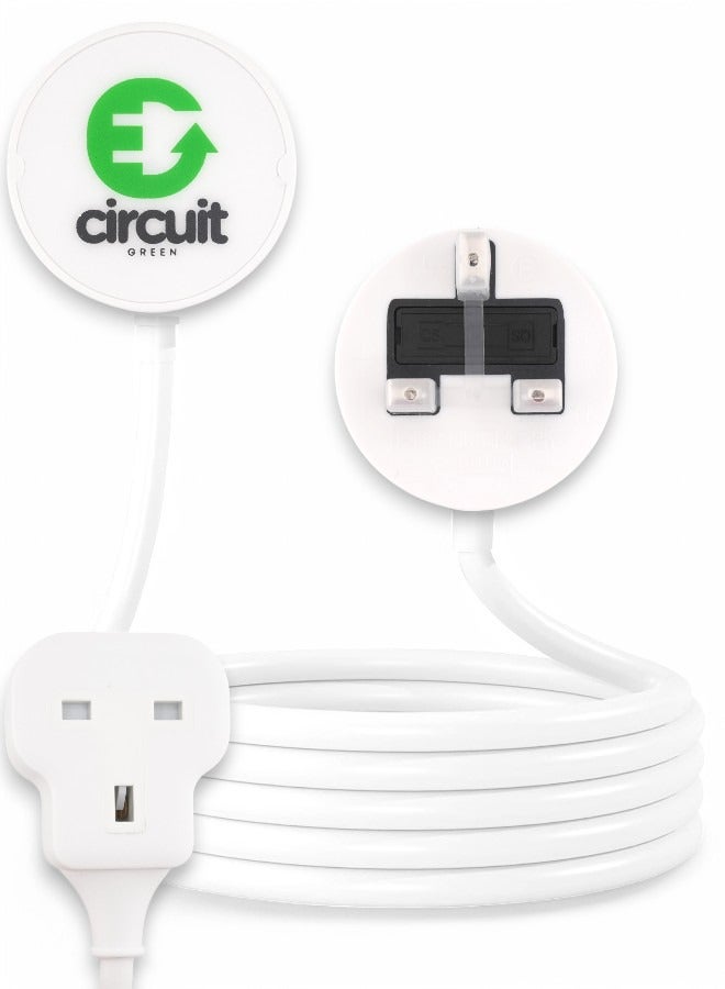 Circuit Green 3M/5M Extension Lead,1 Way Extension Cord 3M/5M with UK 3 ...