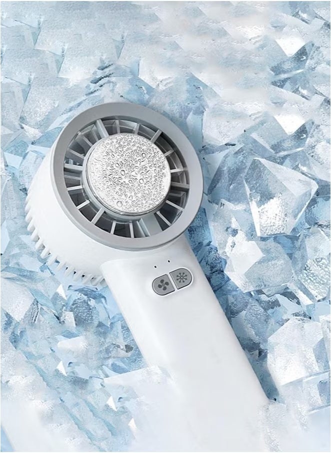 Realfrog Ice Cooling Handheld Fan, 3s Instant Cool Down Refrigerating ...