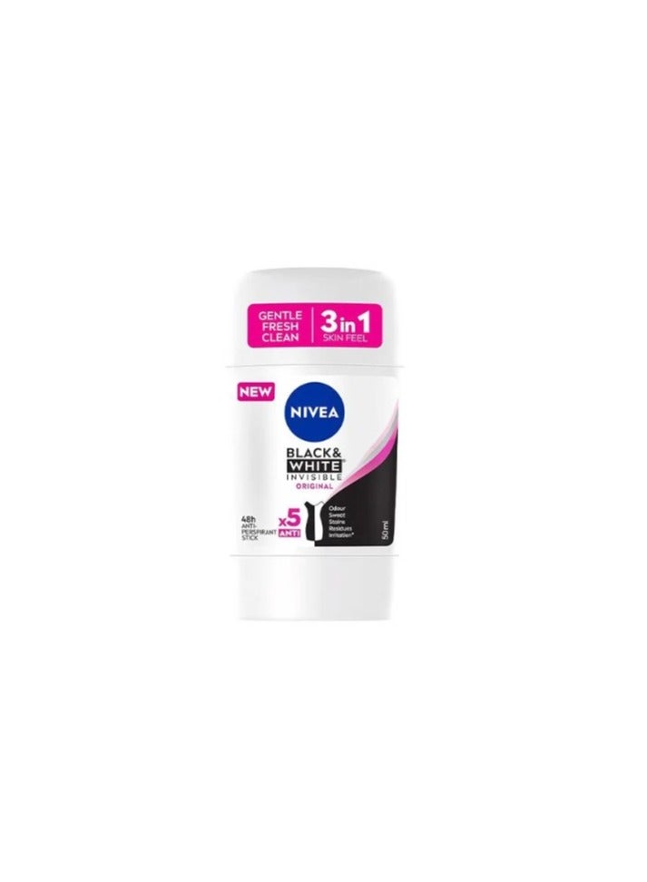 Nivea Black & White Invisible Original Antiperspirant Stick | Best ...