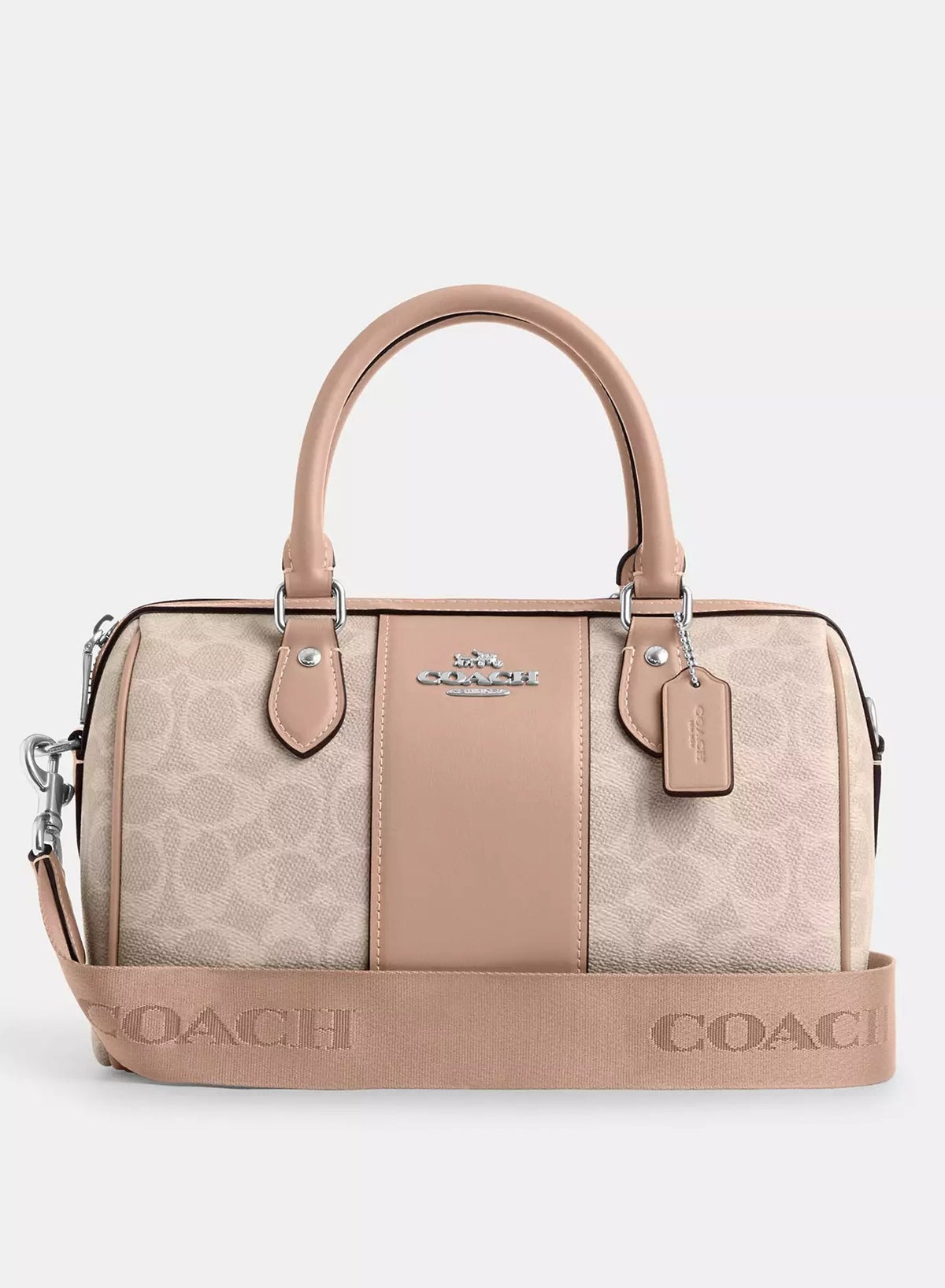 coachoutlet Coach Rowan Satchel Bag In Signature Canvas, Women's Tote ...