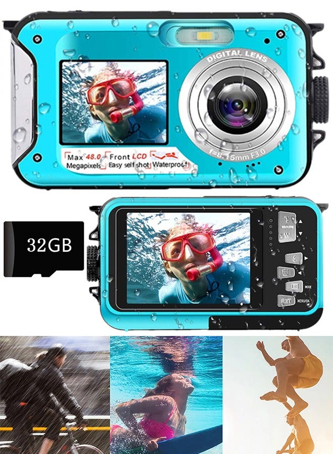 Generic Underwater Camera,Dual Screens, Full HD 48MP Digital Camera ...