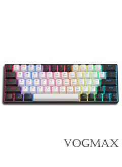 VOGMAX Wireless Wired Gasket Gaming Keyboard 64 Keys Red Switch ...