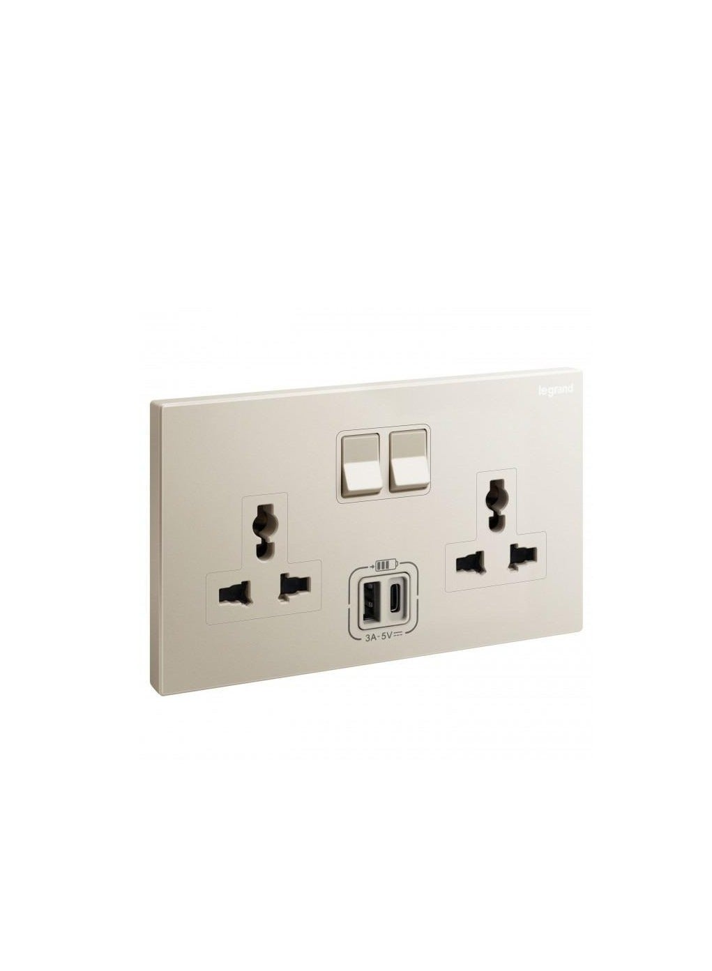 Legrand Legrand Universal Switch Socket 2Gang + USB A-Type + C-Type ...