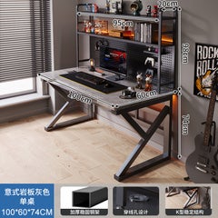Generic E-sports desk home desk bookshelf integrated workbench student ...