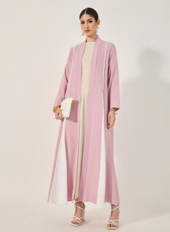 Styli Color Block Buttons Detail A-Line Abaya | Best Price KSA | Riyadh ...