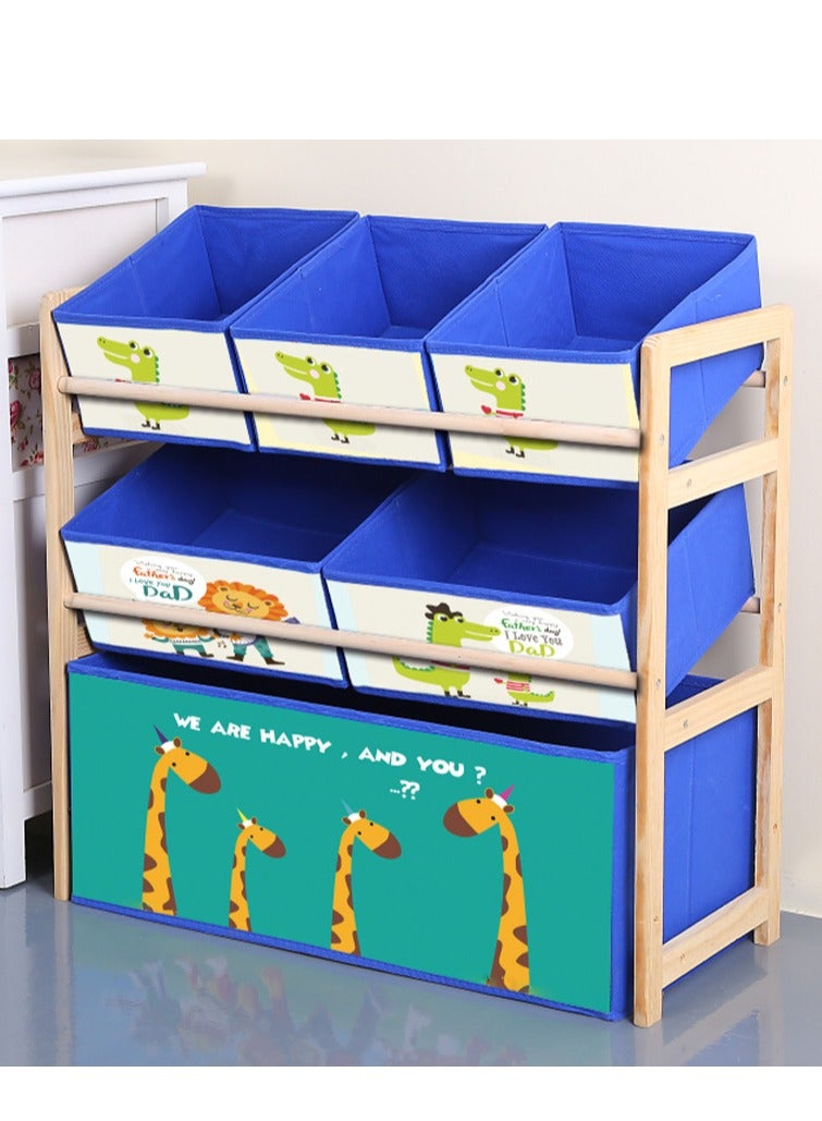 MIXDE Toys Organizer Kids Deluxe Multi Bin Toy Organizer with Storage ...