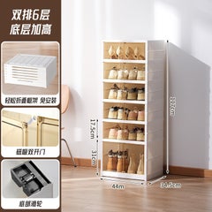 Generic Transparent Installation-free One-piece Shoe Cabinet Modern ...