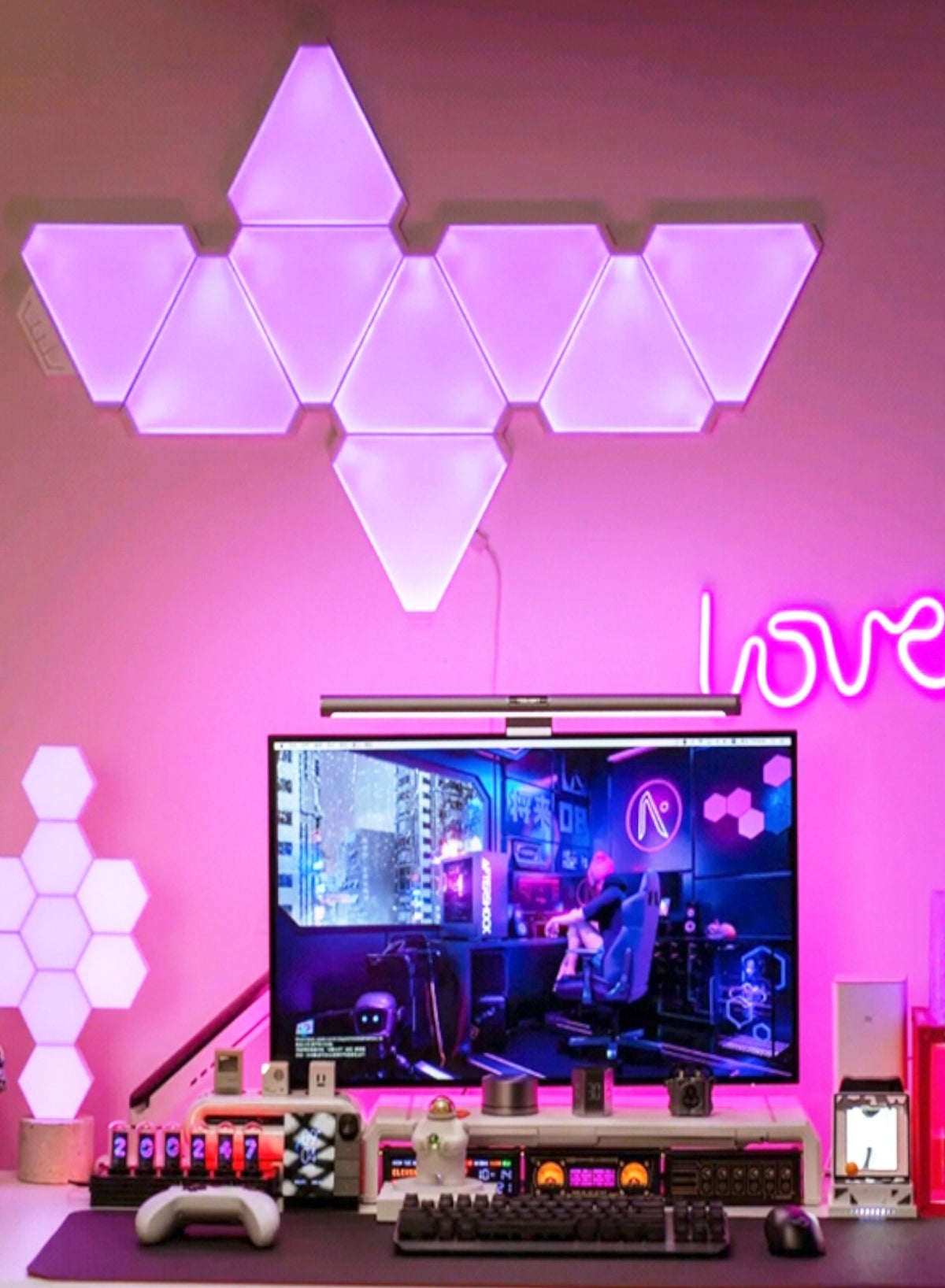 Sharpdo RGB Triangle Lights LED Light Panels, Smart LED Wall Lights ...