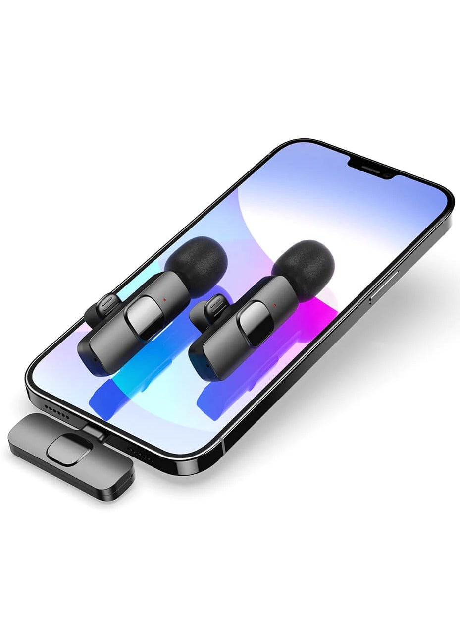 K9 K9 Wireless Dual Microphone Kit - 2in1 Bluetooths Mic for iPhone and ...