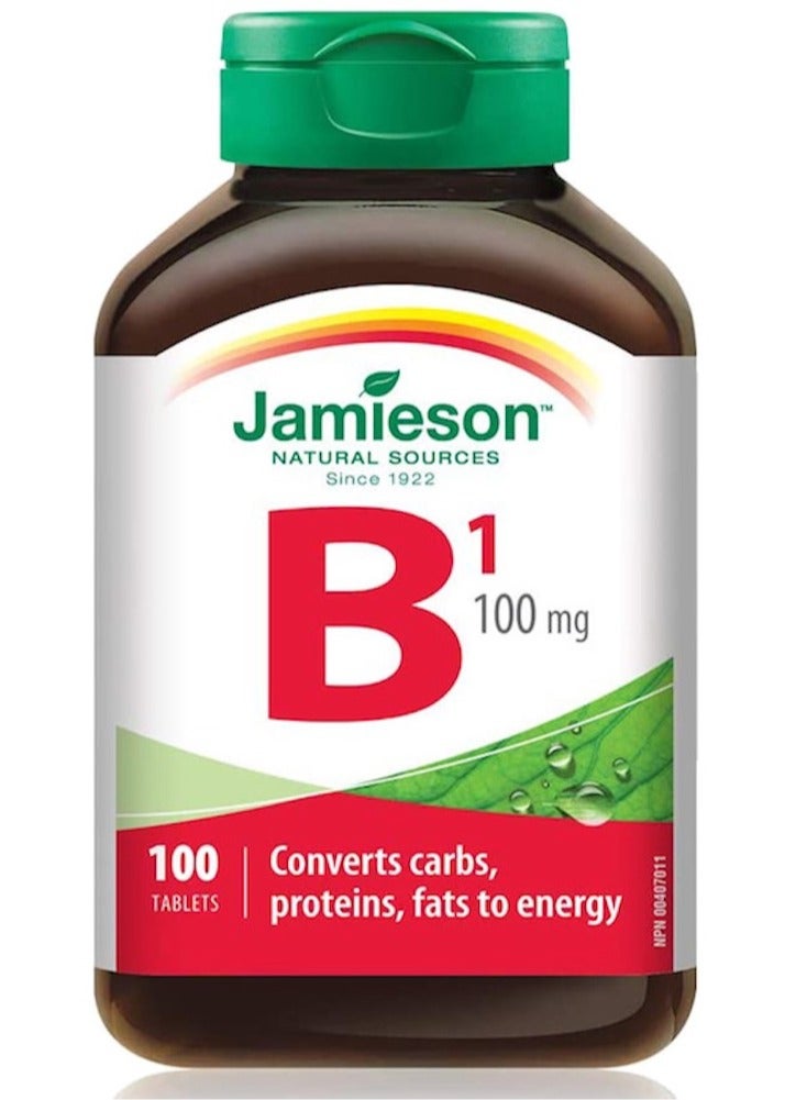 Jamieson Jamieson Vitamin B1 Thiamine 100 mg 100 Tablets | Best Price ...