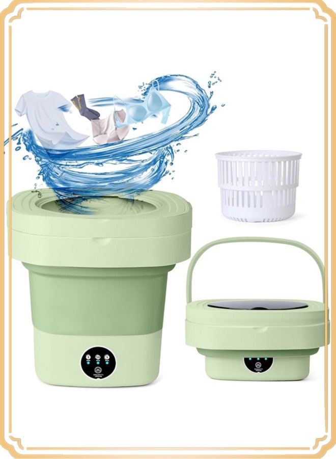 APEX Mini Folding Washing Machine, 8L Portable Washing Machine with ...