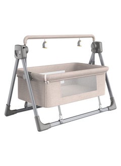 Arabest Crib, Smart Electric Baby Cradle, 3-in-1 Breathable Cradle ...