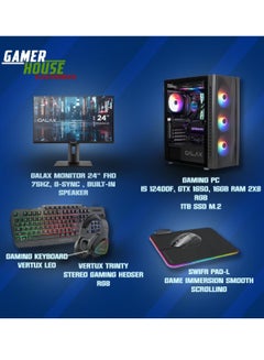 Generic Gaming PC Setup ( i5-12400F – GTX 1650 4GB – Monitor 75 hz ...