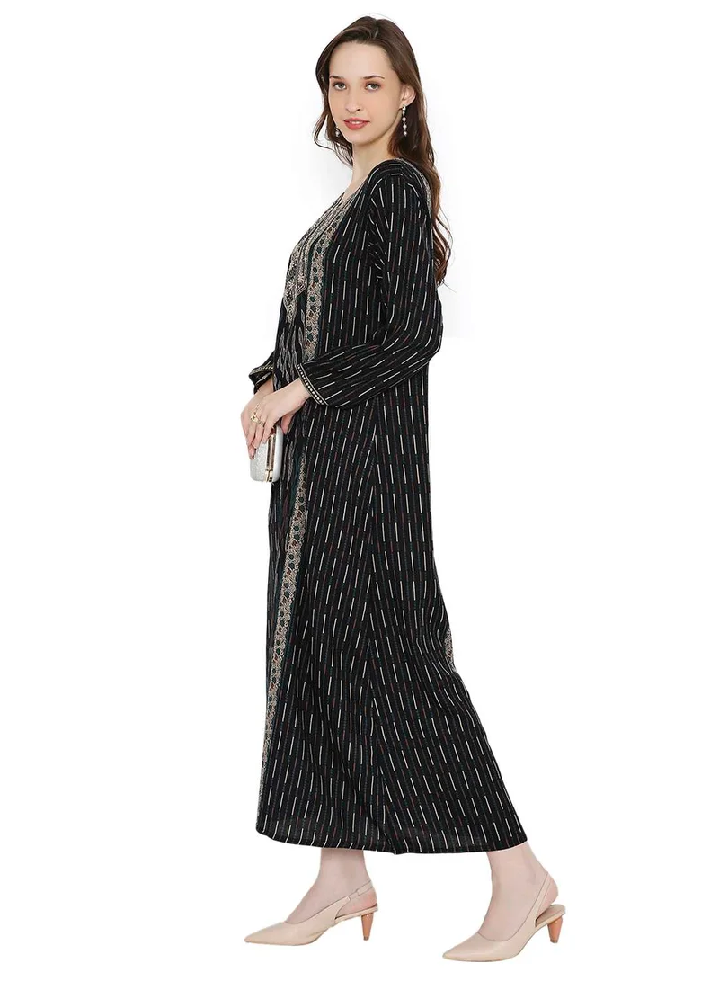 HANA & SARA UNIQUE THREAD EMBROIDERY WITH SMALL STONE WORK LONG VISCOSE ...