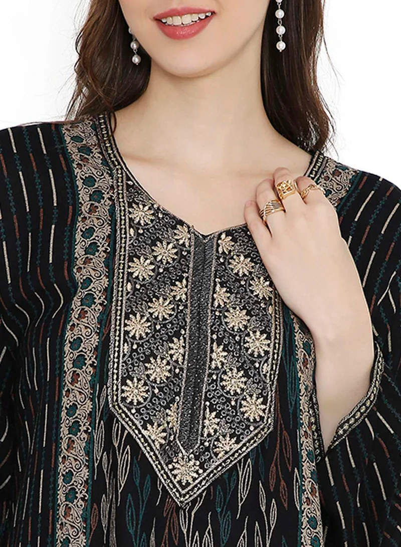 HANA & SARA UNIQUE THREAD EMBROIDERY WITH SMALL STONE WORK LONG VISCOSE ...