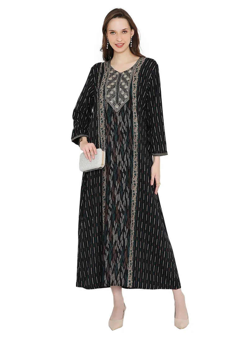 HANA & SARA UNIQUE THREAD EMBROIDERY WITH SMALL STONE WORK LONG VISCOSE ...