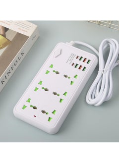 TYCOM Tycom Power Strip Surge Protector with USB- Extension Cord Flat ...